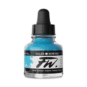 daler-rowney fw acrylic artists ink, 1 oz, turquoise (160029145)