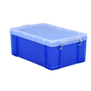 Really Useful 9 Litre Plastic Storage Box - LightBlue, Standard Packaging