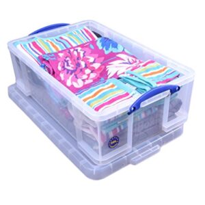 Really Useful Clear 50L Plastic Storage Box 710x440x230mm KING50C