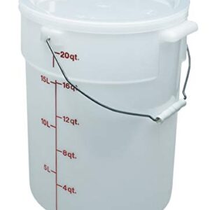 Cambro PWB22148 Pail With Bail 22 Quart White Case of 1