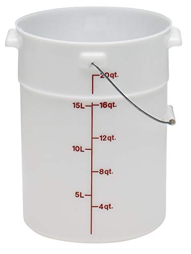 Cambro PWB22148 Pail With Bail 22 Quart White Case of 1