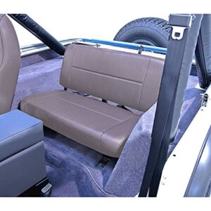 rugged ridge 13461.09 seat, rear, gray; 55-95 jeep cj/wrangler yj