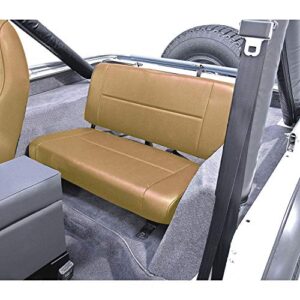 Rugged Ridge 13461.04 Seat, Rear, Fixed, Tan; 55-95 Jeep CJ/Wrangler YJ