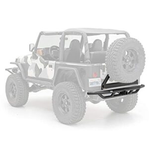 Smittybilt SRC Rear Bumper and Tire Carrier with Receiver Hitch (Black) - 76621