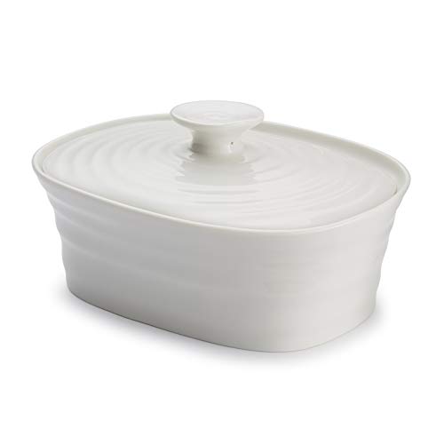 Portmeirion Butter Dish (White)