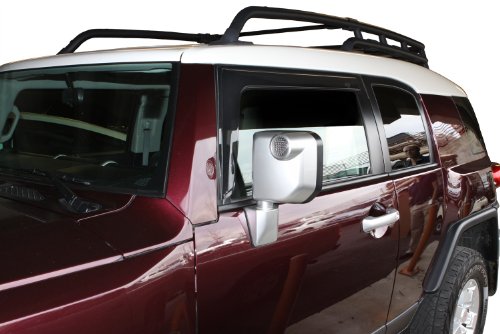 Auto Ventshade [AVS] Ventvisor / Rain Guards | Outside Mount, Smoke Color, 2 pc | 92735 | Fits 2007 - 2014 Toyota FJ Cruiser