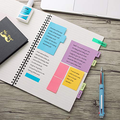 Mr. Pen- Sticky Notes Set, Sticky Notes Tabs, 410 Pack, Divider Sticky Notes, School Supplies, Office Supplies, Planner Sticky Notes, Sticky Note Dividers Tabs, Book Notes, Bible Sticky Notes