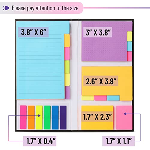 Mr. Pen- Sticky Notes Set, Sticky Notes Tabs, 410 Pack, Divider Sticky Notes, School Supplies, Office Supplies, Planner Sticky Notes, Sticky Note Dividers Tabs, Book Notes, Bible Sticky Notes