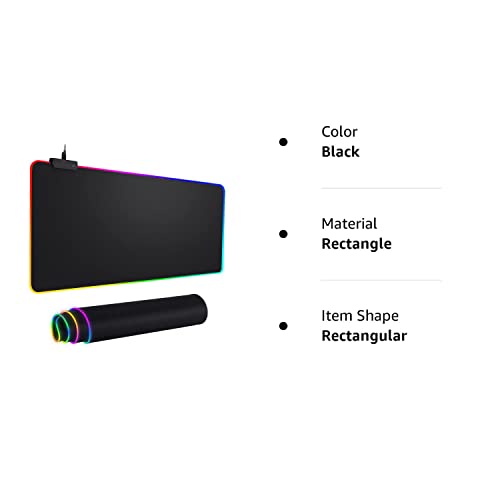 RGB Mousepad Led Mouse Pad, Large Mouse Pad,Led and Big Mouse mat