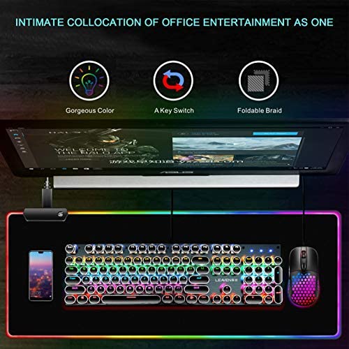 RGB Mousepad Led Mouse Pad, Large Mouse Pad,Led and Big Mouse mat