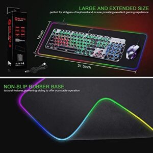 RGB Mousepad Led Mouse Pad, Large Mouse Pad,Led and Big Mouse mat