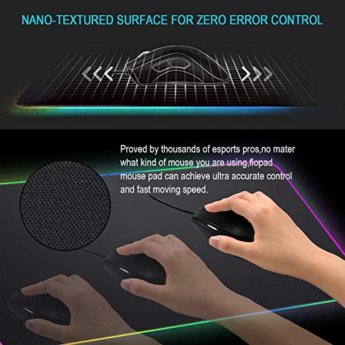 RGB Mousepad Led Mouse Pad, Large Mouse Pad,Led and Big Mouse mat