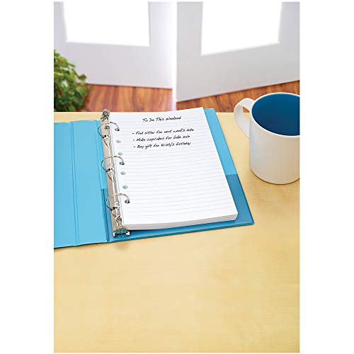 Avery Mini Binder Filler Paper for 3 Ring Binders or 7 Ring Binders, College Ruled, 5.5" x 8.5", 100 Sheets (14230)