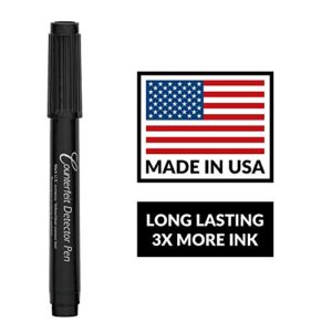 Dri Mark CFD5PK Counterfeit Bill Detector Marker Pen, Made in The USA, 3 Times More Ink, Pocket Size, Fake Money Checker - Money Loss Prevention Tester & Fraud Protection for U.S. Currency (Pack of 5)