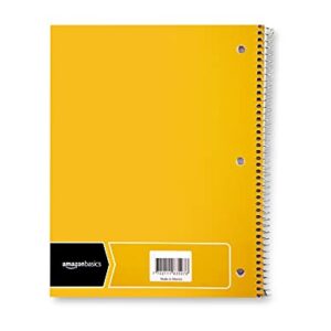 Amazon Basics College Ruled Wirebound Spiral Notebook, 70-Sheet - 5-Pack, Assorted Solid Colors