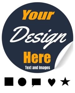 vulgrco custom design your own personalized labels stickers decals text name image photo 120 pack