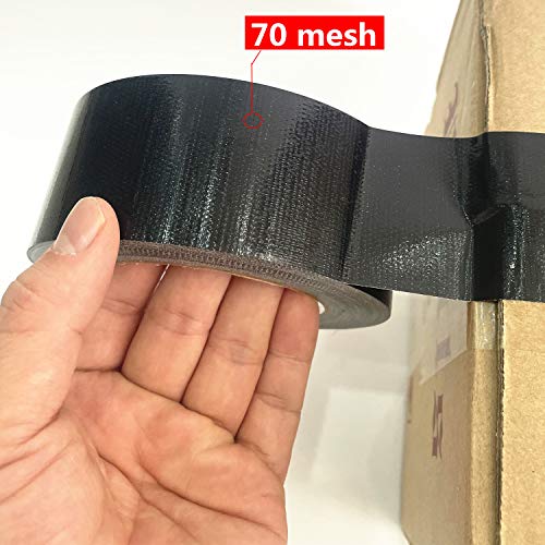 COSIMIXO 5-Pack Black Heavy Duty Duct Tape, 2 inches x 30 Yards, Strong, Flexible, No Residue, All-Weather and Tear by Hand - Bulk Value for Repairs, Industrial, Professional Use