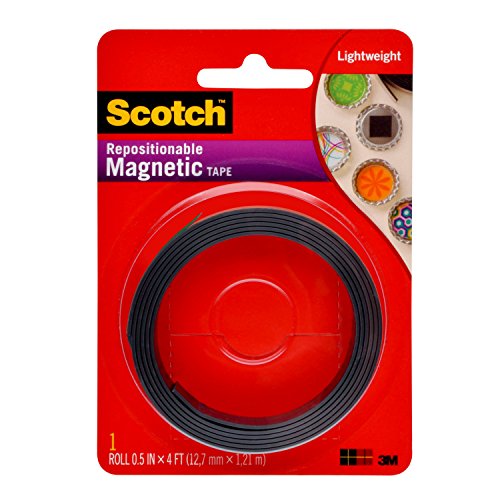 Scotch 0.5-Inch x 4-Feet Magnetic Tape (MT004.5S), 4 Foot