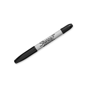 SHARPIE Twin Tip Permanent Markers, Fine and Ultra Fine, Black, 4 Count