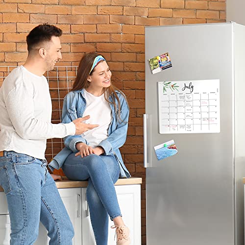 Beautiful 2023 Magnetic Calendar for Fridge - Runs Until July 2024 - The Perfect Monthly Calendar With Greenery Designs for Easy Planning