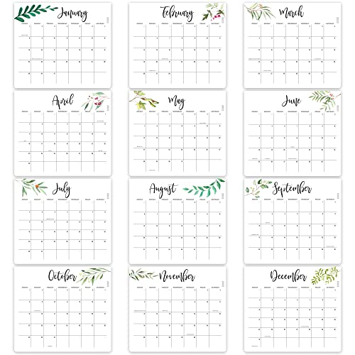 Beautiful 2023 Magnetic Calendar for Fridge - Runs Until July 2024 - The Perfect Monthly Calendar With Greenery Designs for Easy Planning