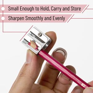 Mr. Pen Handheld Metal Pencil Sharpener with 2 Holes, Pack of 6