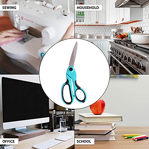 SINGER ProSeries Sewing Scissors Bundle, 8.5" Heavy Duty Fabric Scissors, 4.5" Detail Embroidery Scissors, 5" Thread Snips with Comfort Grip