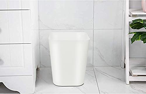 Feiupe 1.6 Gallon Small Trash Can Wastebasket for Kitchen Office Bathroom,Pack of 2(1.6 Gallon(2 Pack), White+Gray)