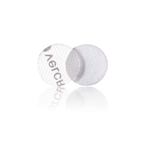 VELCRO Brand - Thin Clear Fasteners | General Purpose/ Low Profile | Perfect for Home or Office | 3/8" Circles , 56-Count - Clear