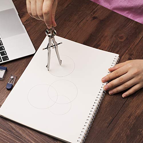 Mr. Pen- Professional Compass for Geometry, Extra Lead, Metal Compass, Compass, Compass Drawing Tool, Drawing Compass, Drafting Compass, Compass for Students, Compass for Woodworking, Compass Geometry