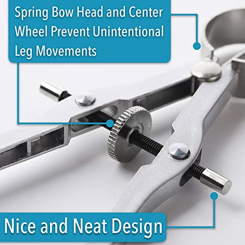 Mr. Pen- Professional Compass for Geometry, Extra Lead, Metal Compass, Compass, Compass Drawing Tool, Drawing Compass, Drafting Compass, Compass for Students, Compass for Woodworking, Compass Geometry