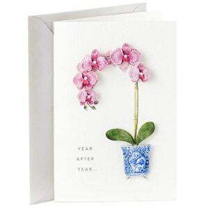 hallmark signature birthday card for her (orchid)