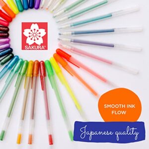 SAKURA Gelly Roll Moonlight 10 Gel Pens - Bold Point Ink Pen for Journaling, Art, or Drawing - Assorted Bright Ink - Bold Line - 10 Pack