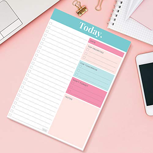 Sweetzer & Orange Daily Planner 2023, Undated Planner To Do List Notepad. 7x10” Day Planner Note Pad. Checklist Productivity Organizer, Work Planner, Academic Planner, Daily To Do List Planner