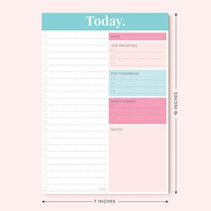 Sweetzer & Orange Daily Planner 2023, Undated Planner To Do List Notepad. 7x10” Day Planner Note Pad. Checklist Productivity Organizer, Work Planner, Academic Planner, Daily To Do List Planner