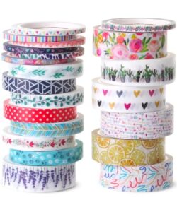 mr. pen- washi tape set, 21 rolls, floral washi tape, washi tape, bullet journal supplies, decorative tape, cute washi tape, washi tape for bible journaling, cute tape, bible journaling supplies