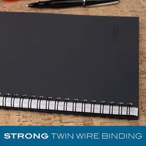 Cambridge Business Notebook, 80 Sheets, Legal Ruled, 8-1/4" x 11", Wirebound, Black (06062)