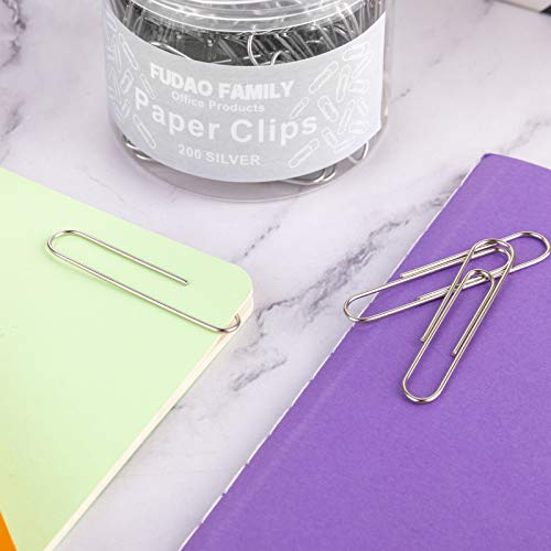 Jumbo Paper Clips, 2 Inch Paper Clip, 200 pcs Large Paperclips