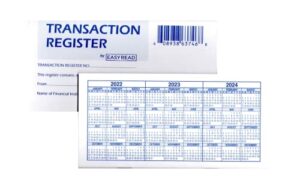 18 pack checkbook registers for personal checkbook, transaction ledgers, 2022-2023-2024 calendars