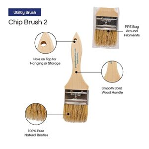 Pro Grade - Chip Paint Brushes - 36 Ea 2 Inch Chip Paint Brush