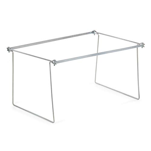 Blue Summit Supplies Letter Size Hanging File Bars, 2 Pack, Sturdy Steel Metal File Cabinet Bars for Hanging Files on Desktop or in File Drawers, Set of 2