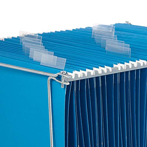 Blue Summit Supplies Letter Size Hanging File Bars, 2 Pack, Sturdy Steel Metal File Cabinet Bars for Hanging Files on Desktop or in File Drawers, Set of 2