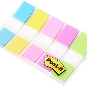 Post-it Flags 6835CB2 Page Flags in Portable Dispenser, 5 Bright Colors, 5 Dispensers, 20 Flags/Color