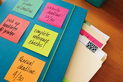 Post-it Pop-up Notes, 3x3 in, 18 Pads, America's #1 Favorite Sticky Notes, Poptimistic Collection, Bright Colors (Pink, Orange, Blue), Clean Removal, Recyclable (R330-18CTCP)