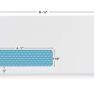 500 #10 Single Left Window SELF Seal Security Envelopes - Super Strong Quick-Seal Self Sealing Closure, Security Tinted, Size 4-1/8 x 9-1/2 Inches, 24 LB - 500 Count (35210)