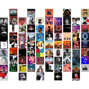 Unique America 150 Pcs | Posters Wall Collage Kit, Album Cover Posters, Posters for Room, Music Posters, Band Posters, Rapper Posters, Wall Posters, Rap Posters, Posters for Bedroom 6x6 Inch Total 80