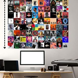 Unique America 150 Pcs | Posters Wall Collage Kit, Album Cover Posters, Posters for Room, Music Posters, Band Posters, Rapper Posters, Wall Posters, Rap Posters, Posters for Bedroom 6x6 Inch Total 80