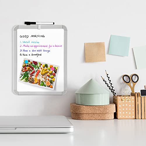 VUSIGN Small Dry Erase Whiteboard, 8.5 x 11 Inches White Board for Kids, Students, Fridge, Locker, Mini Dry Erase Board