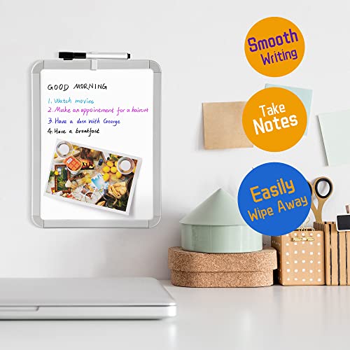 VUSIGN Small Dry Erase Whiteboard, 8.5 x 11 Inches White Board for Kids, Students, Fridge, Locker, Mini Dry Erase Board