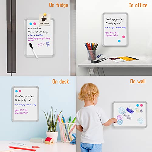 VUSIGN Small Dry Erase Whiteboard, 8.5 x 11 Inches White Board for Kids, Students, Fridge, Locker, Mini Dry Erase Board